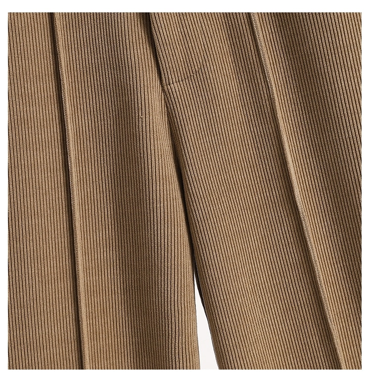 高腰直筒燈心絨直筒長褲(L-5L) 獨具衣格 J8499::unistyle 館::【獨具衣格】專賣中大尺碼洋裝、中大尺碼服飾