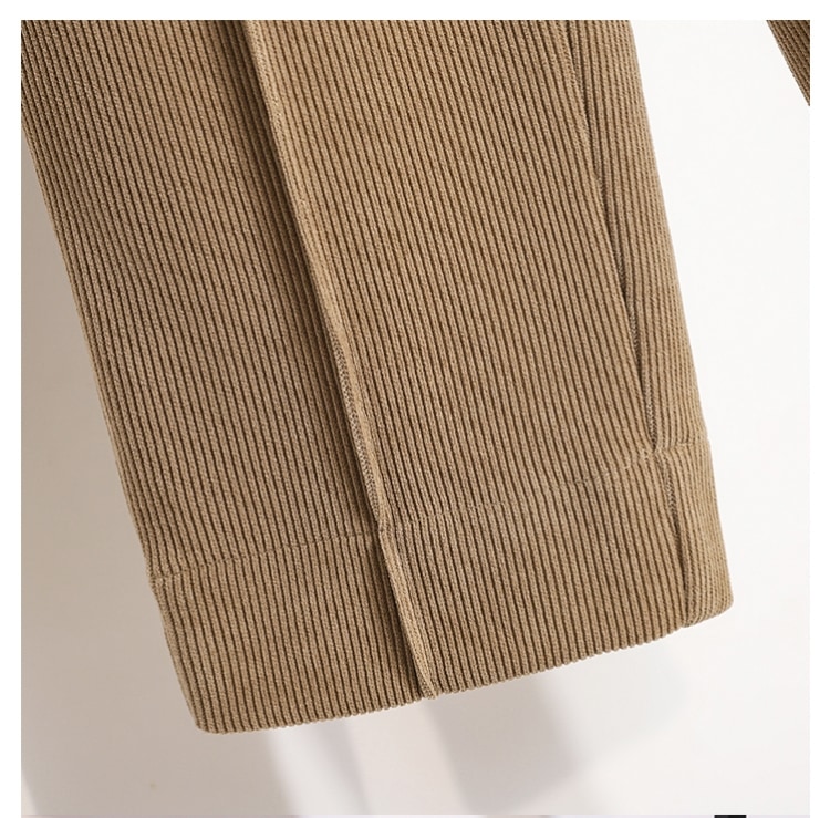 高腰直筒燈心絨直筒長褲(L-5L) 獨具衣格 J8499::unistyle 館::【獨具衣格】專賣中大尺碼洋裝、中大尺碼服飾