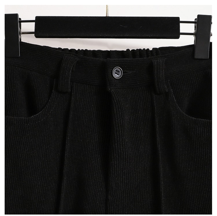 高腰直筒燈心絨直筒長褲(L-5L) 獨具衣格 J8499::unistyle 館::【獨具衣格】專賣中大尺碼洋裝、中大尺碼服飾