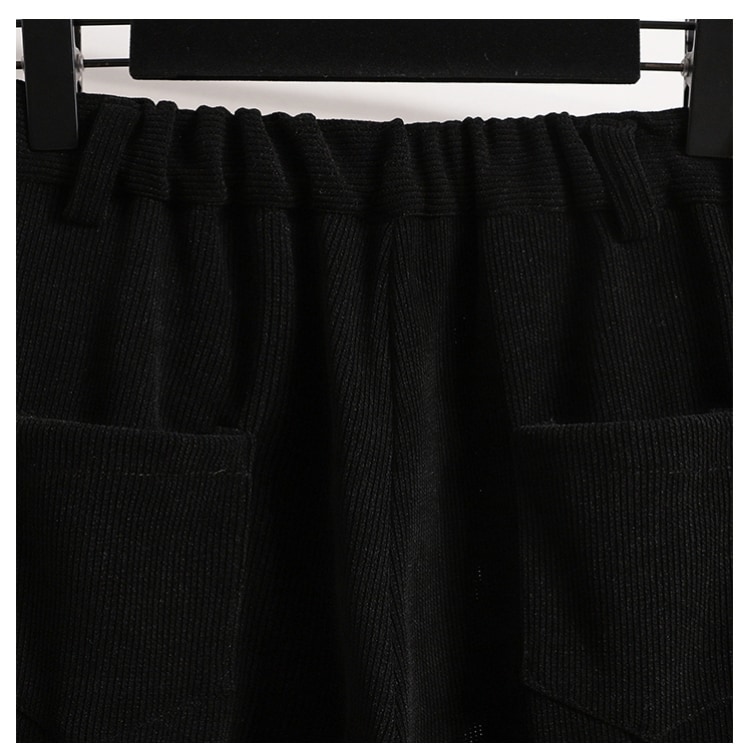 高腰直筒燈心絨直筒長褲(L-5L) 獨具衣格 J8499::unistyle 館::【獨具衣格】專賣中大尺碼洋裝、中大尺碼服飾