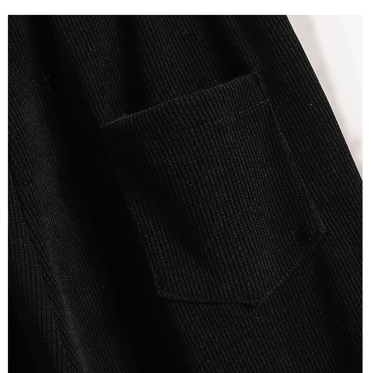 高腰直筒燈心絨直筒長褲(L-5L) 獨具衣格 J8499::unistyle 館::【獨具衣格】專賣中大尺碼洋裝、中大尺碼服飾