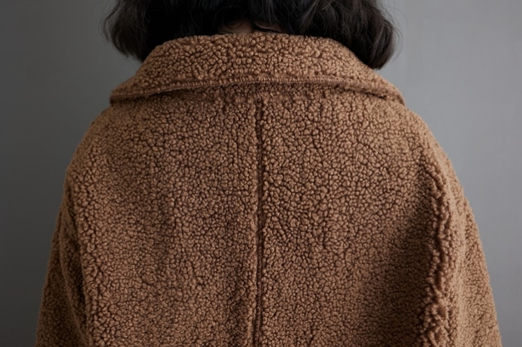 羊羔絨反領帥氣中長版外套 獨具衣格 J8580::unistyle 館::【獨具衣格】專賣中大尺碼洋裝、中大尺碼服飾