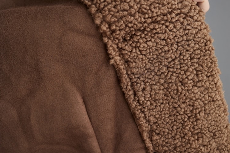 羊羔絨反領帥氣中長版外套 獨具衣格 J8580::unistyle 館::【獨具衣格】專賣中大尺碼洋裝、中大尺碼服飾