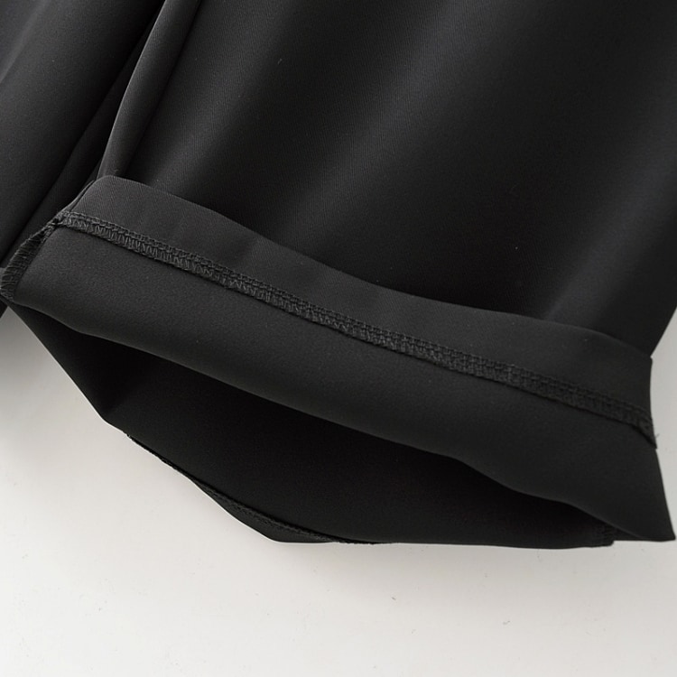 時尚假兩件正式感顯瘦套裝(上衣+褲子) 獨具衣格 J8958::unistyle 館::【獨具衣格】專賣中大尺碼洋裝、中大尺碼服飾