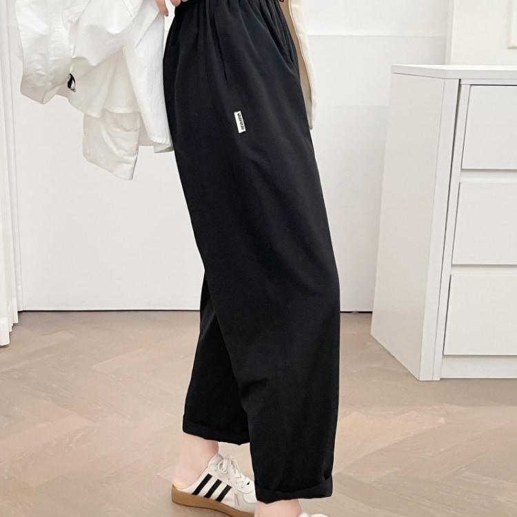 冰絲布料九分哈倫褲 獨具衣格 J8982::unistyle 館::【獨具衣格】專賣中大尺碼洋裝、中大尺碼服飾