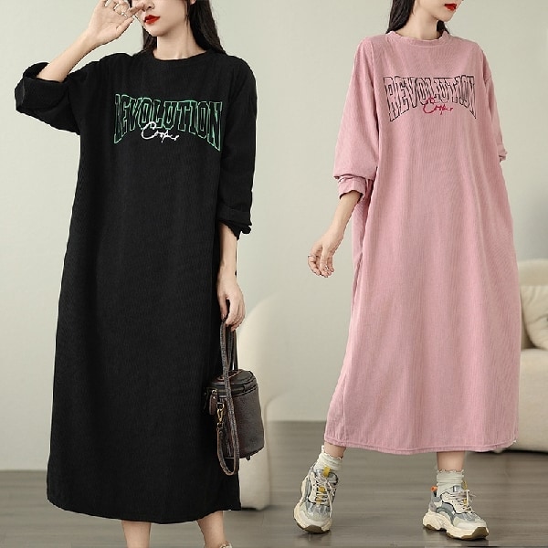 韓版減齡運動風長洋裝 獨具衣格 J8554::unistyle 館::【獨具衣格】專賣中大尺碼洋裝、中大尺碼服飾