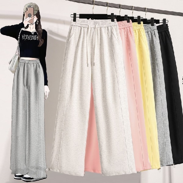 束口寬褲兩用顯瘦運動褲 獨具衣格 J8567::unistyle 館::【獨具衣格】專賣中大尺碼洋裝、中大尺碼服飾