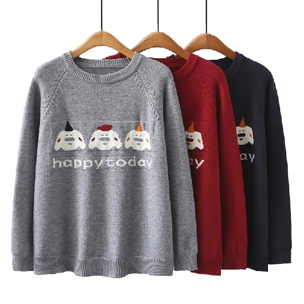 超可愛狗狗針織毛衣上衣 獨具衣格 J8582::unistyle 館::【獨具衣格】專賣中大尺碼洋裝、中大尺碼服飾