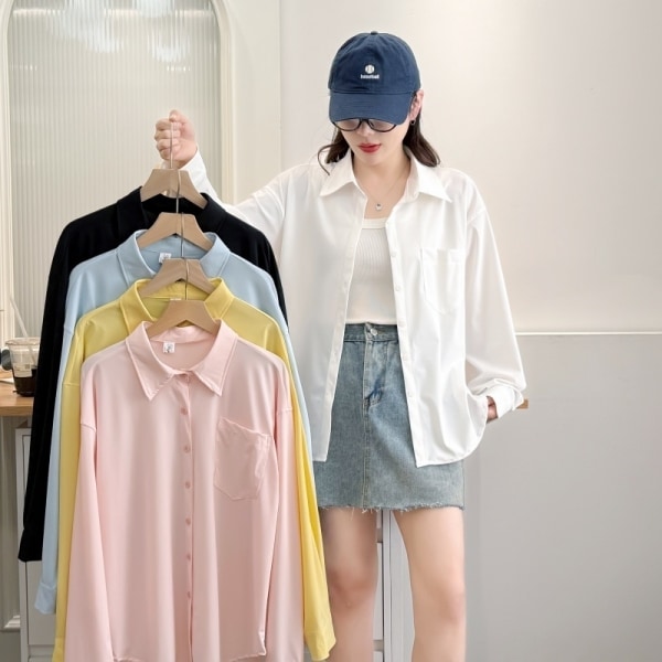 夏季防曬襯衫上衣 獨具衣格 J9110::unistyle 館::【獨具衣格】專賣中大尺碼洋裝、中大尺碼服飾