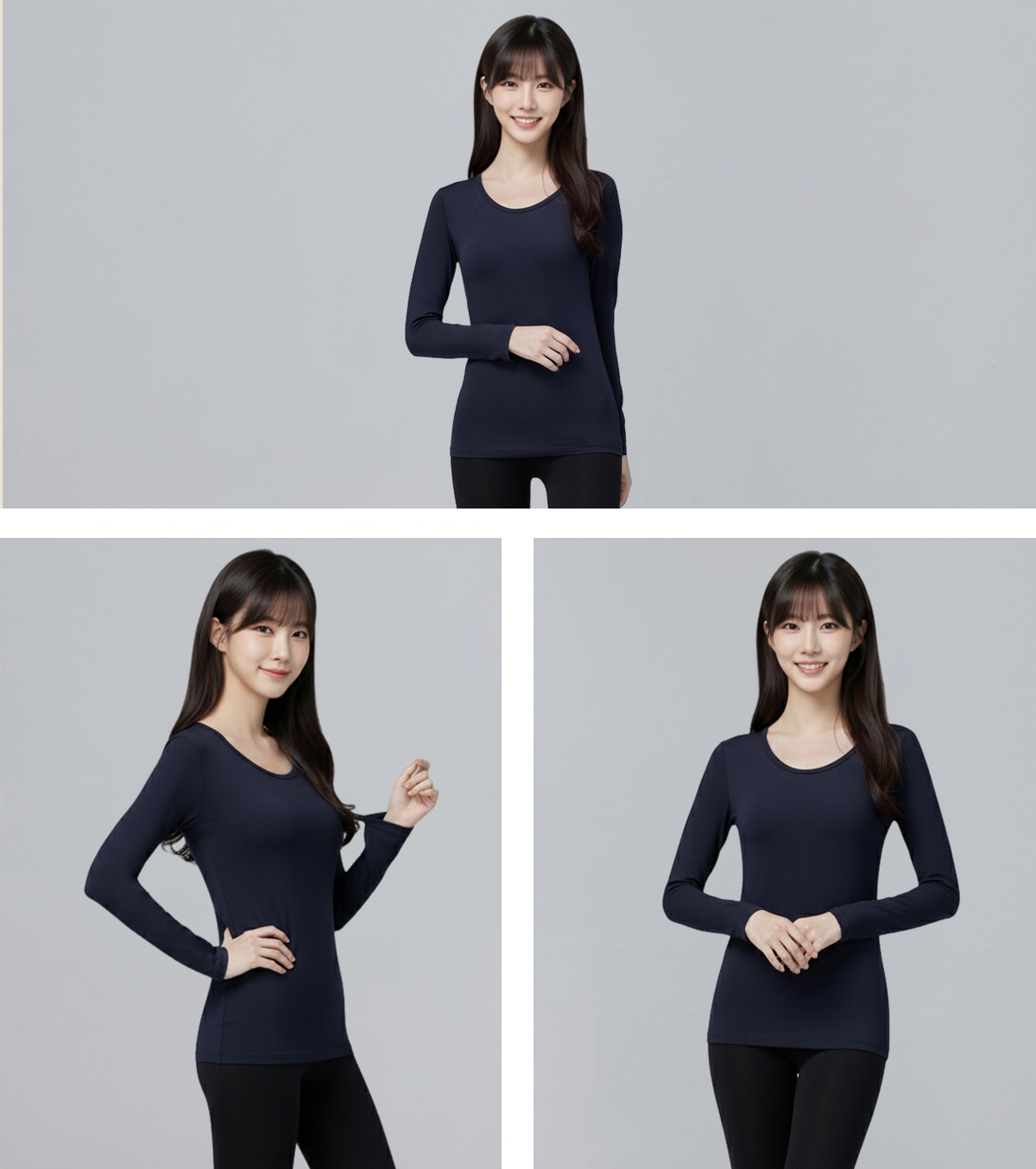 (厂) WIWI温感衣 第5代温灸刷毛立领发热衣 (湛海蓝 女S-2XL) – MummyGrab