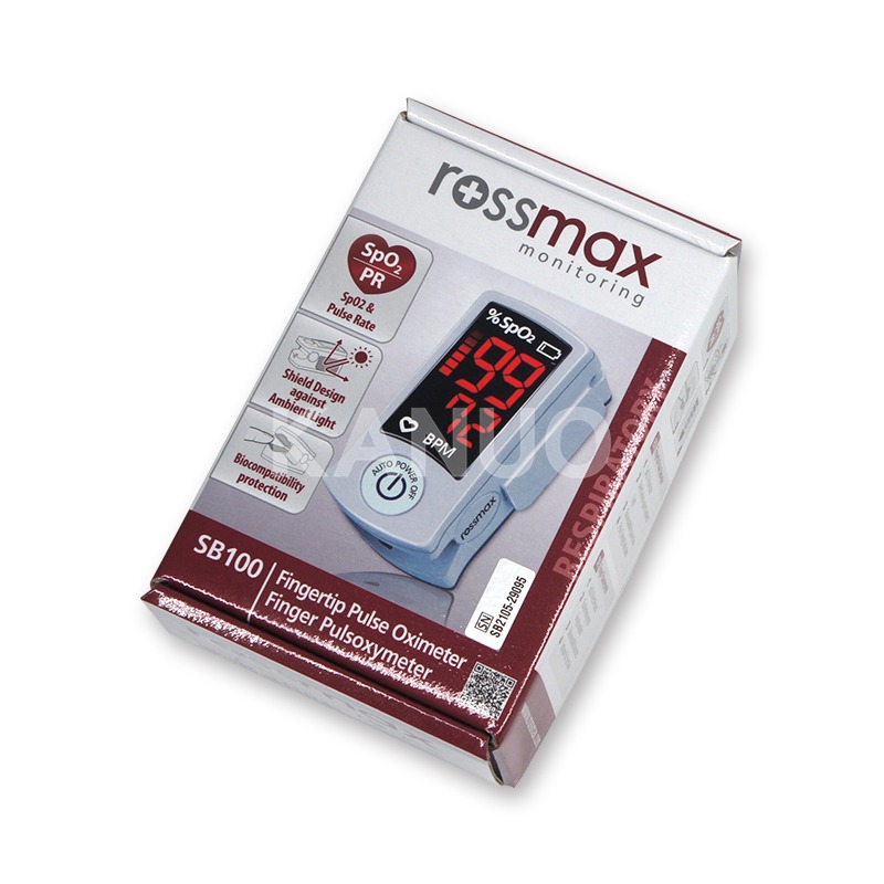 【來電享優惠】ROSSMAX 手指型血氧濃度計 血氧機 SB100 ::商品介紹::【康諾健康生活館】是台灣地區的醫療器材、醫療用品的專賣盤商，我們了解您的需求，絕對讓您買得安心。