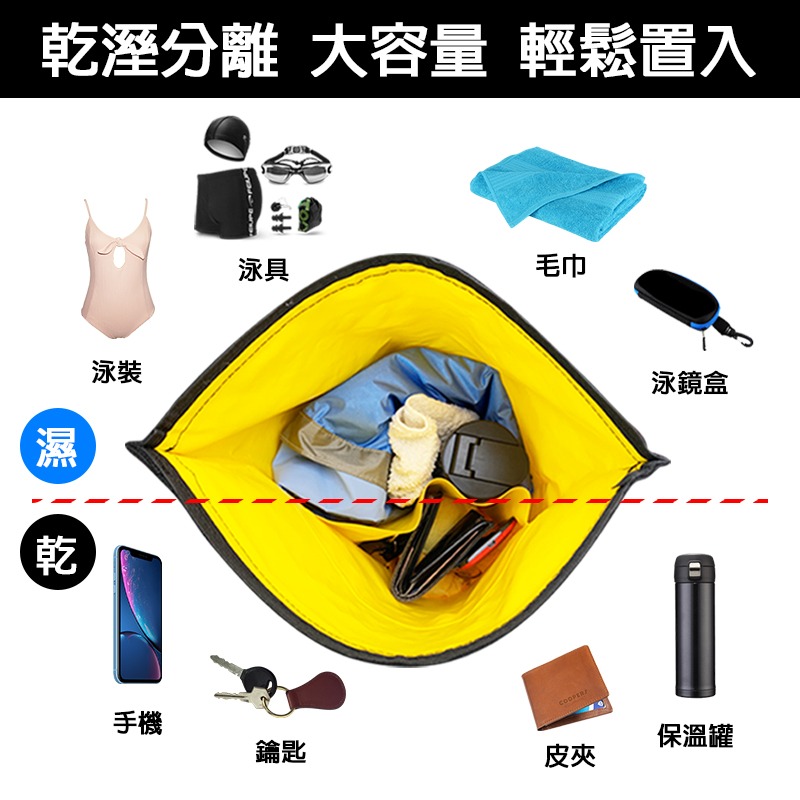 Outrange戶外裝備 - 紅龍柱、告示牌、雨衣、防水包、拒馬::線上購物::OUTRANGE 乾濕分離窗口式防水包 10L