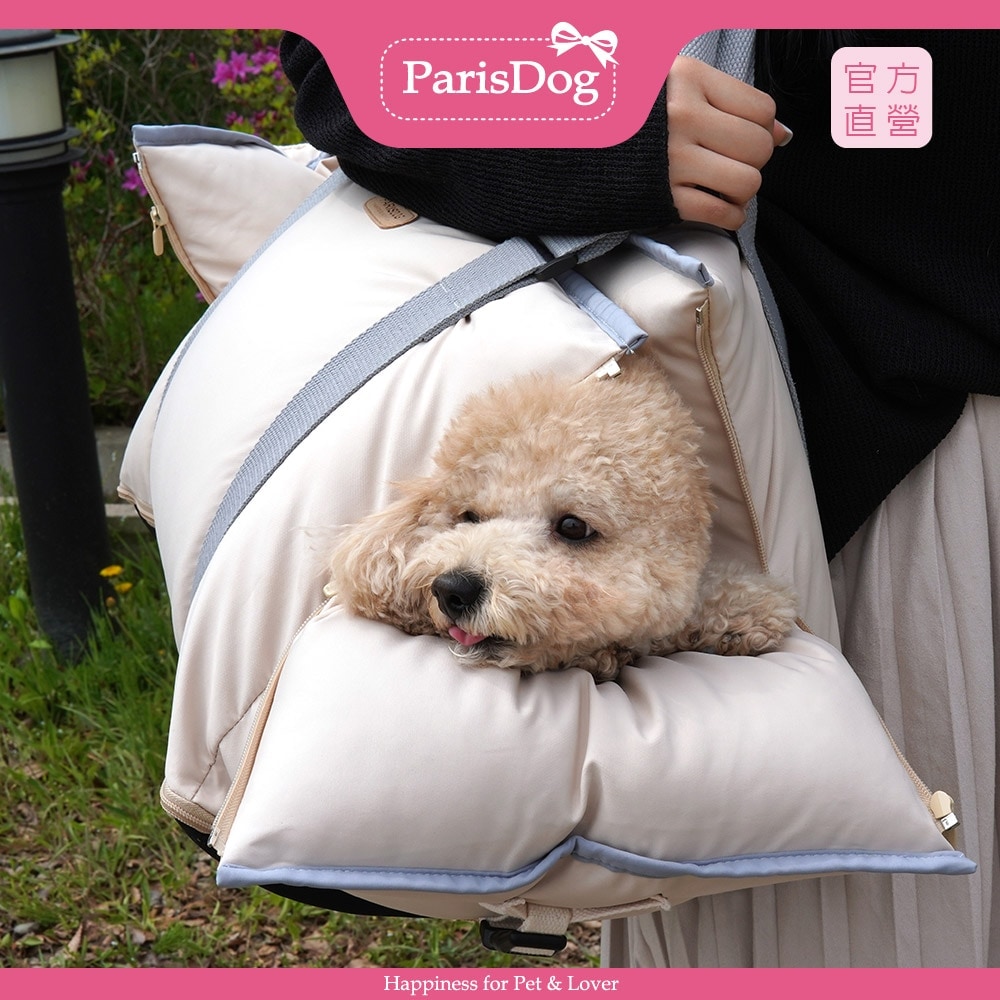 北歐森林-家庭犬貓訓練中心::韓國【ParisDog】小型舒適好眠寵物汽車安全座椅