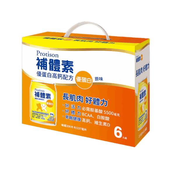 佳昌醫療用品-行動輔具 醫療輔具租借 ::線上購物::補體素 Protison 增強體力配方 優蛋白 原味 | 補體素禮盒 6入/盒